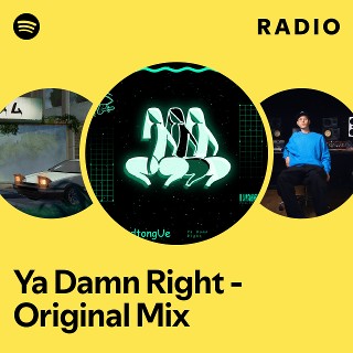 Ya Damn Right - Original Mix Radio | Spotify Playlist