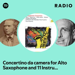 Concertino da camera for Alto Saxophone and 11 Instruments: 2 ...