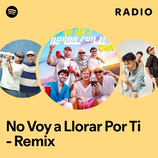 No Voy a Llorar Por Ti (feat. Marama) - Remix Radio | Spotify Playlist